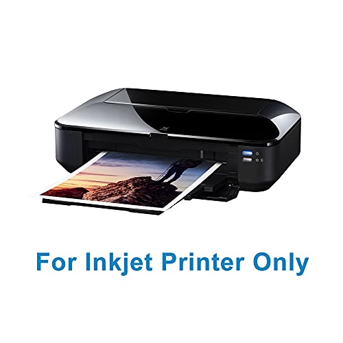 Uinkit 100 Sheets Inkjet Photo Paper Glossy 8.5x11 49lb 180Gsm Professional Photographic Paper Letter Size 8.5mil Instant Dry Suitable for All Ink Printers
