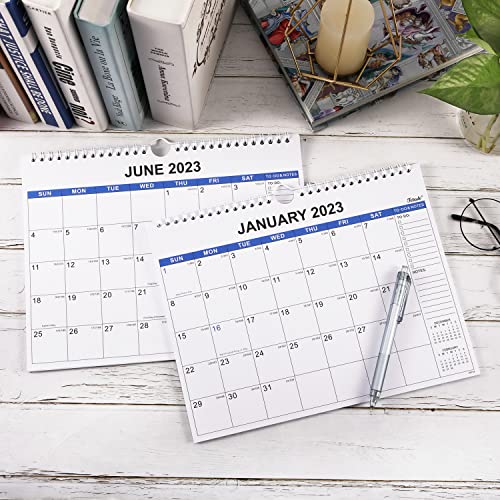 2023-2024 Calendar - Wall Calendar 2023-2024 from Jan 2023 - Jun 2024, 11" x 8.5", 18 Months Wall Calendar, Julian Dates, Suitable for Hanging on the Wall with Simple Appearance and Decorative Effect
