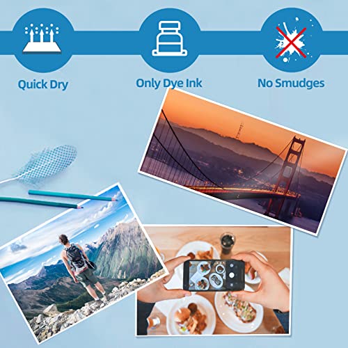 Uinkit 100 Sheets Inkjet Photo Paper Glossy 8.5x11 49lb 180Gsm Professional Photographic Paper Letter Size 8.5mil Instant Dry Suitable for All Ink Printers