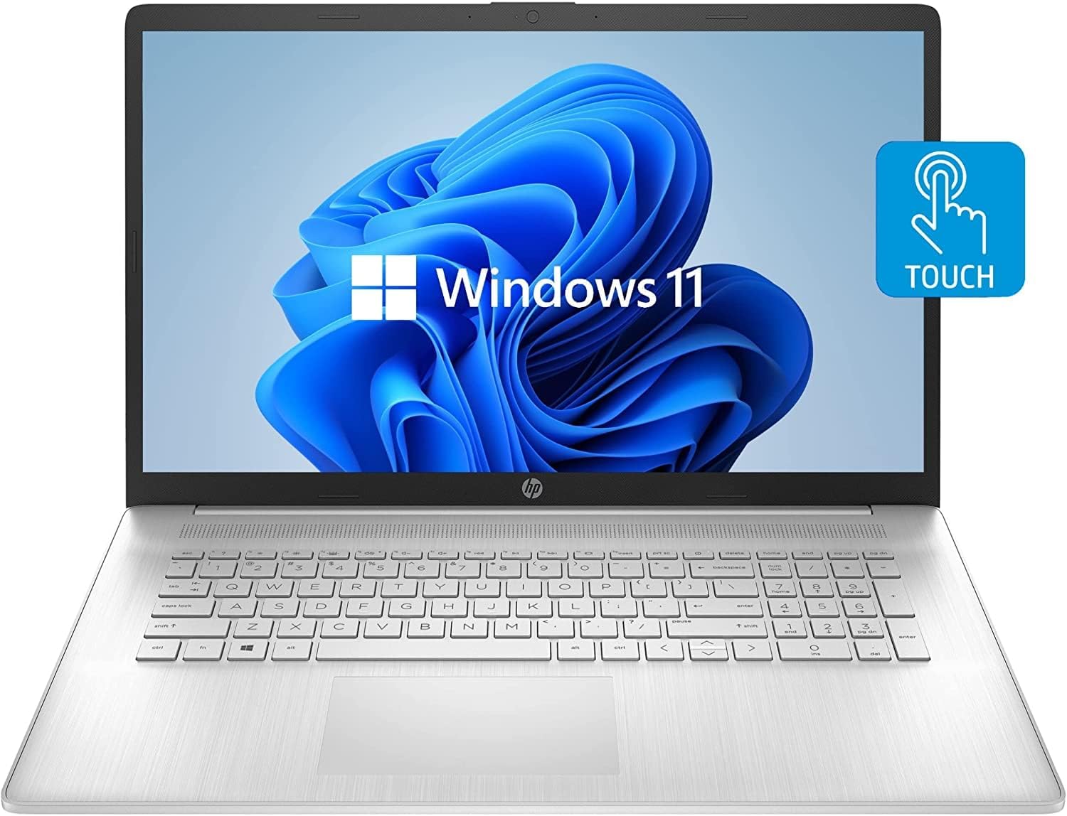 HP Newest 17t Laptop, 17.3'' HD+ Touchscreen, Intel Core i7-1255U Processor, 64GB DDR4 RAM, 2TB PCIe SSD, Backlit Keyboard, HDMI, Windows 11 Pro, Silver