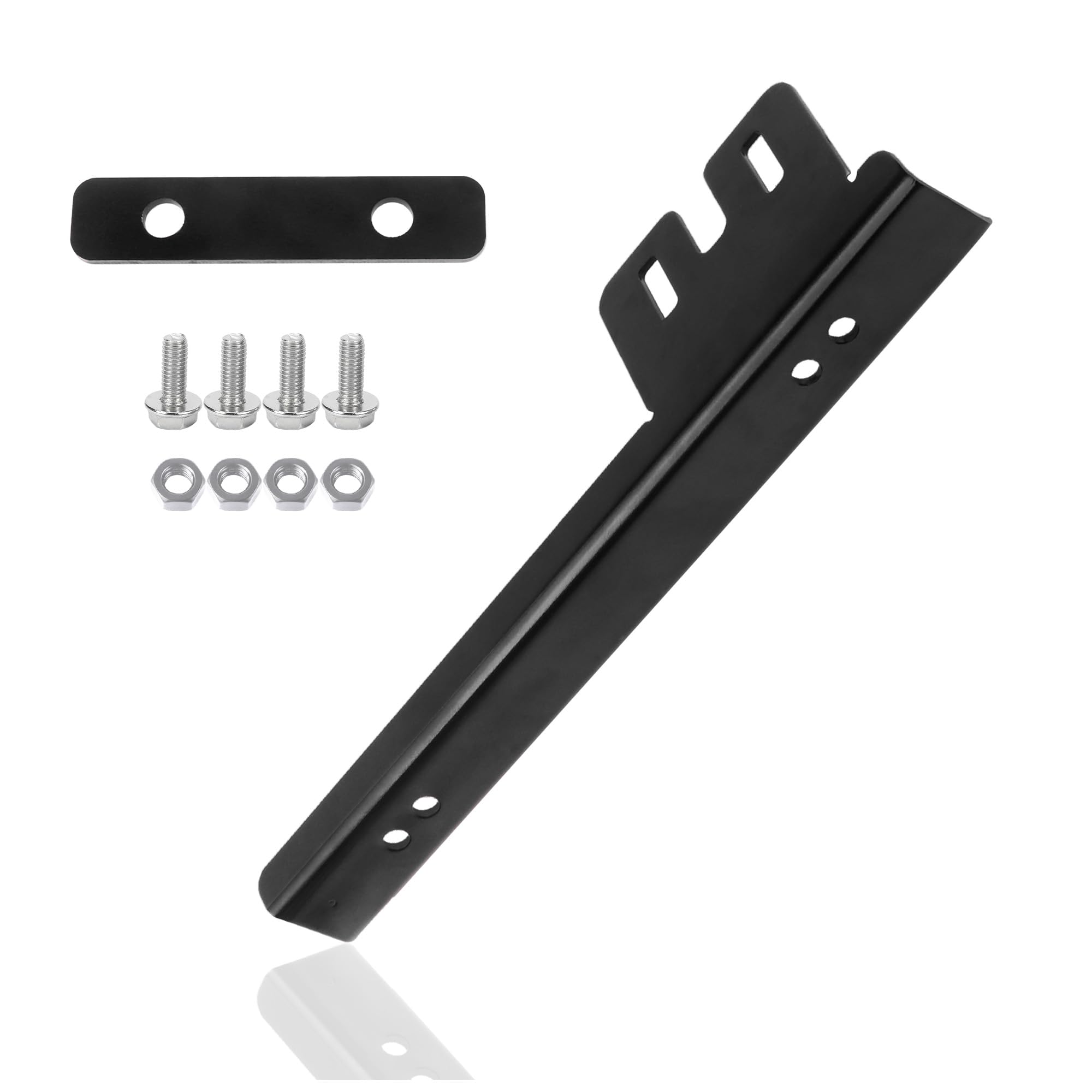 Salior License Plate Holder,Aluminum Alloy Front License Plate Mounting Kit Relocator Holder Bar,Universal License Plate Bracket Fit for Bumper in Most Car Truck SUV (Black)
