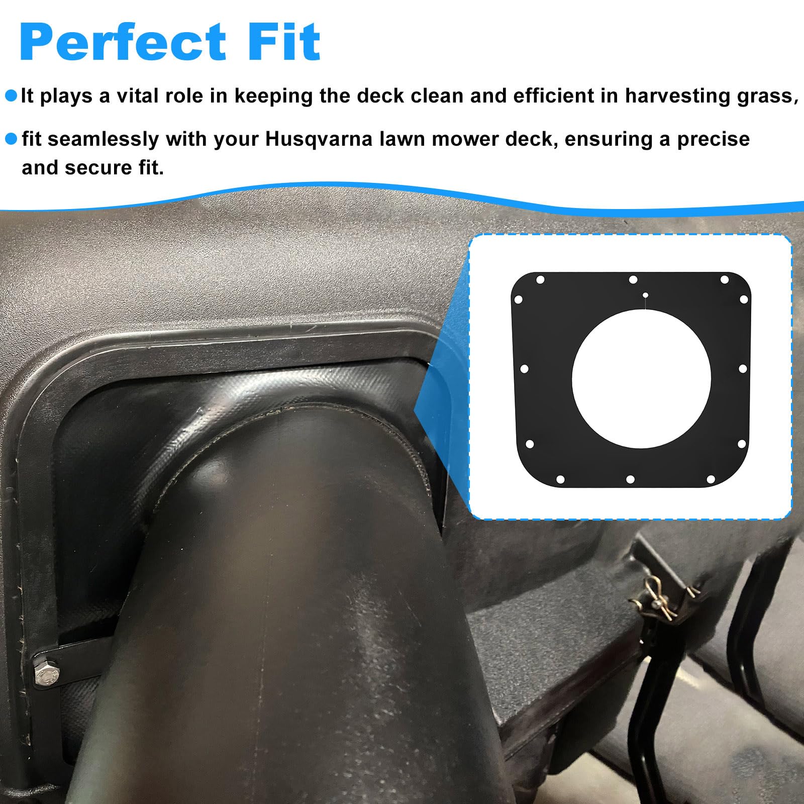 532192550 Tractor Bagger Top Seal for Craftsman, Husqvarna, Poulan Pro, Roper, Sear, Rally, EHP, AYP, Replacement Lawn Mower Deck Parts 192550 917249040