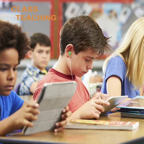 4 Pack Kids Earbuds Wired Ear Buds Classroom corded Headphones Set Learning Earphones with microphone school Student headset Bulk for computer Laptop Gym Computer PL 3.5 Jack cheap Travel Airplane