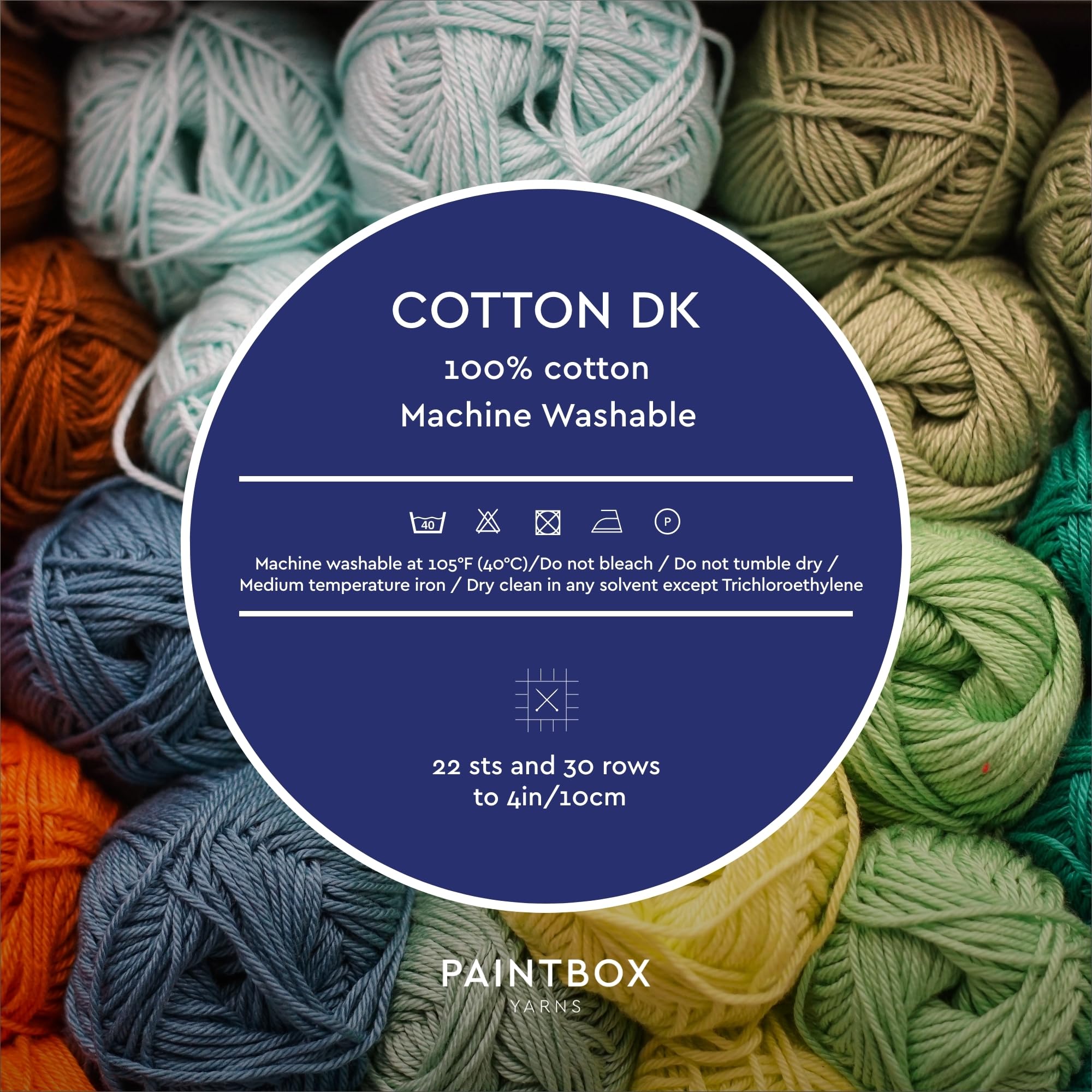 Paintbox Yarns 100% Cotton DK Yarn 1.76oz (50g), 137 Yards (125m) - Royal Blue Wool for Crochet, Knitting - Soft, Lightweight Double Knit Yarn for Clothes