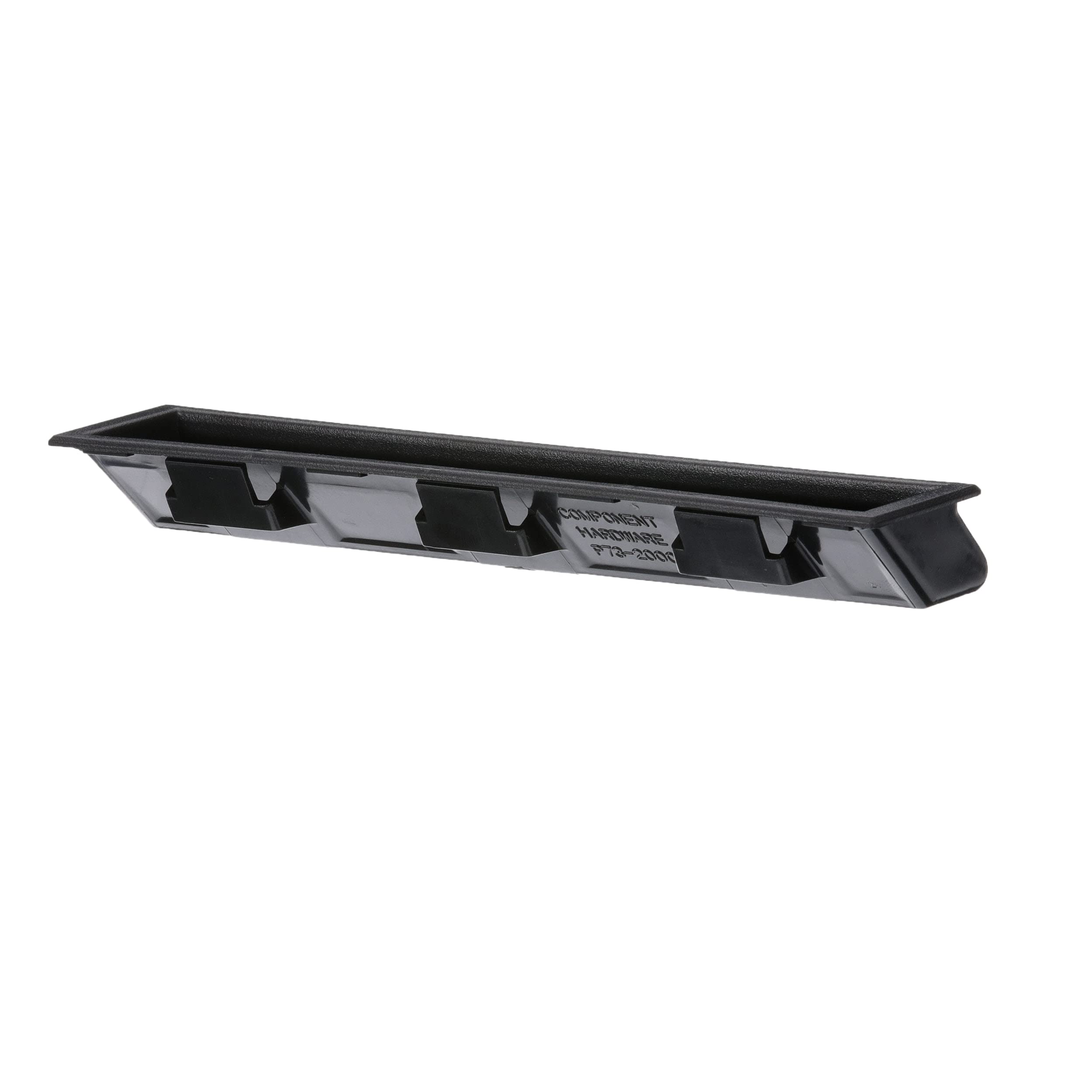 OCS Parts 7" Black Thermoplastic Replacement Recessed Door Pull for Commercial Ovens, Food Warmers, Coolers, Freezers, and Food Prep Tables