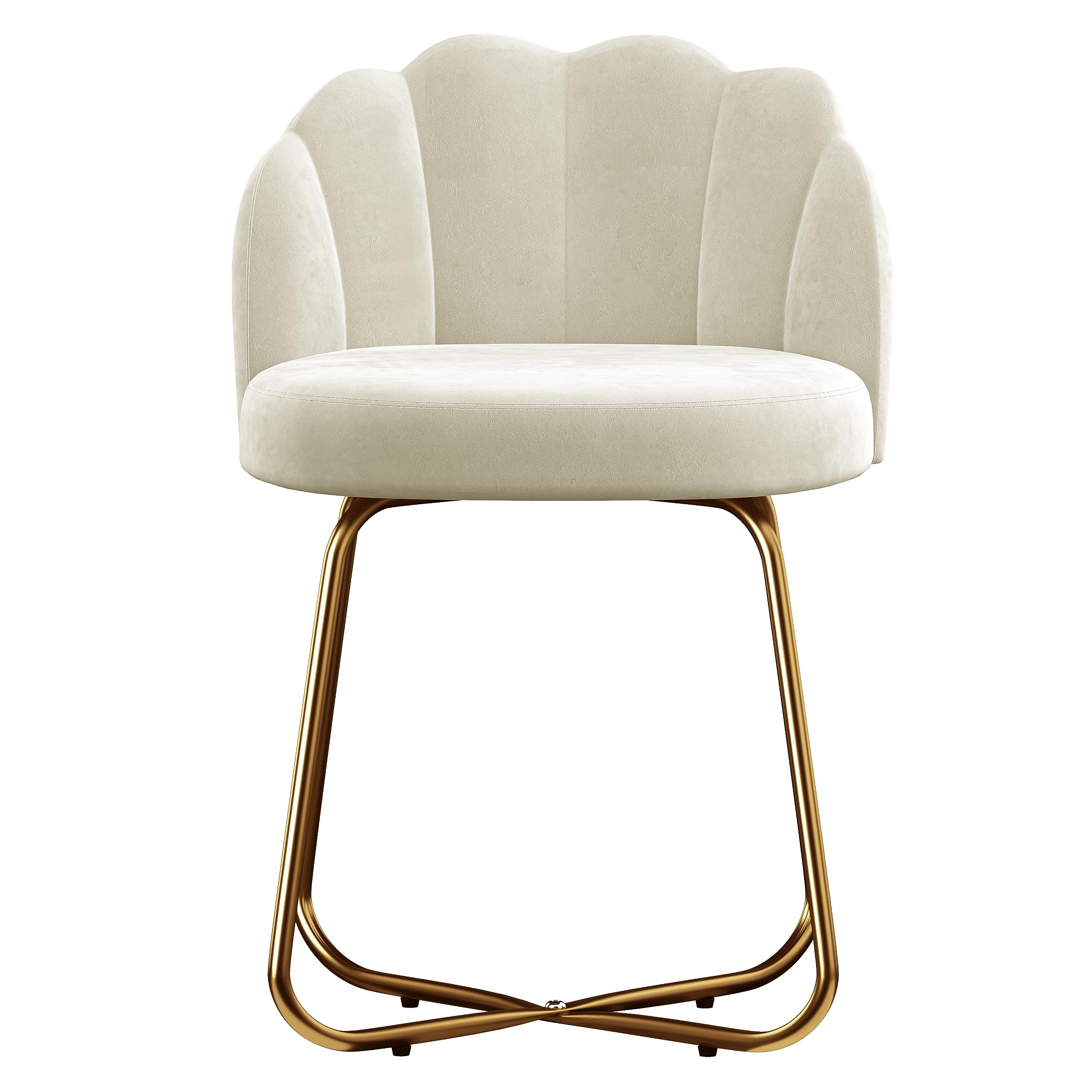 Hillsdale Catalina Vanity Stool for Make-up Rooms and Bathrooms, White