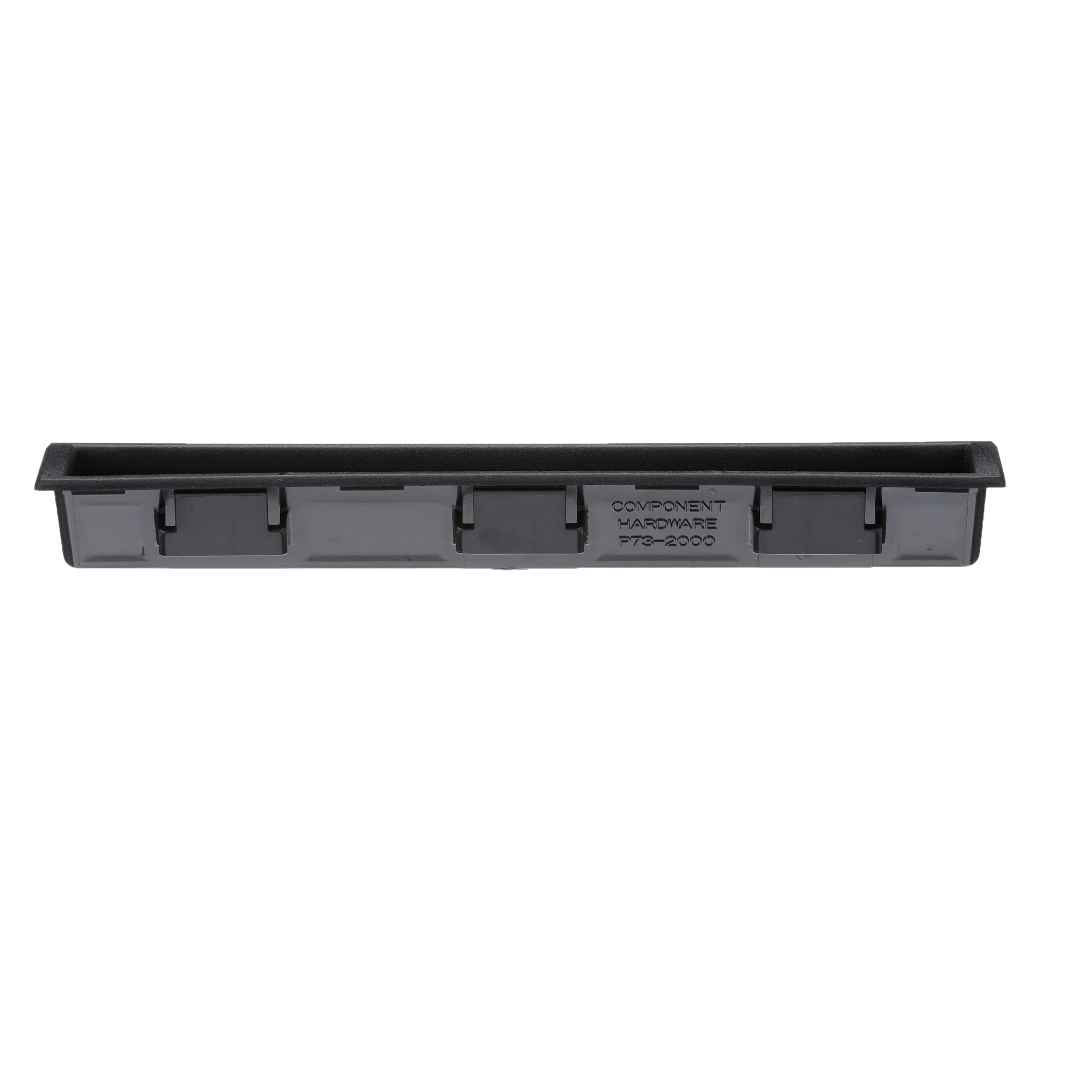 OCS Parts 7" Black Thermoplastic Replacement Recessed Door Pull for Commercial Ovens, Food Warmers, Coolers, Freezers, and Food Prep Tables
