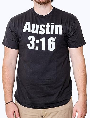 WWE Stone Cold Steve Austin 3:16 Wrestling Adult T-Shirt(3XL, 3:16)
