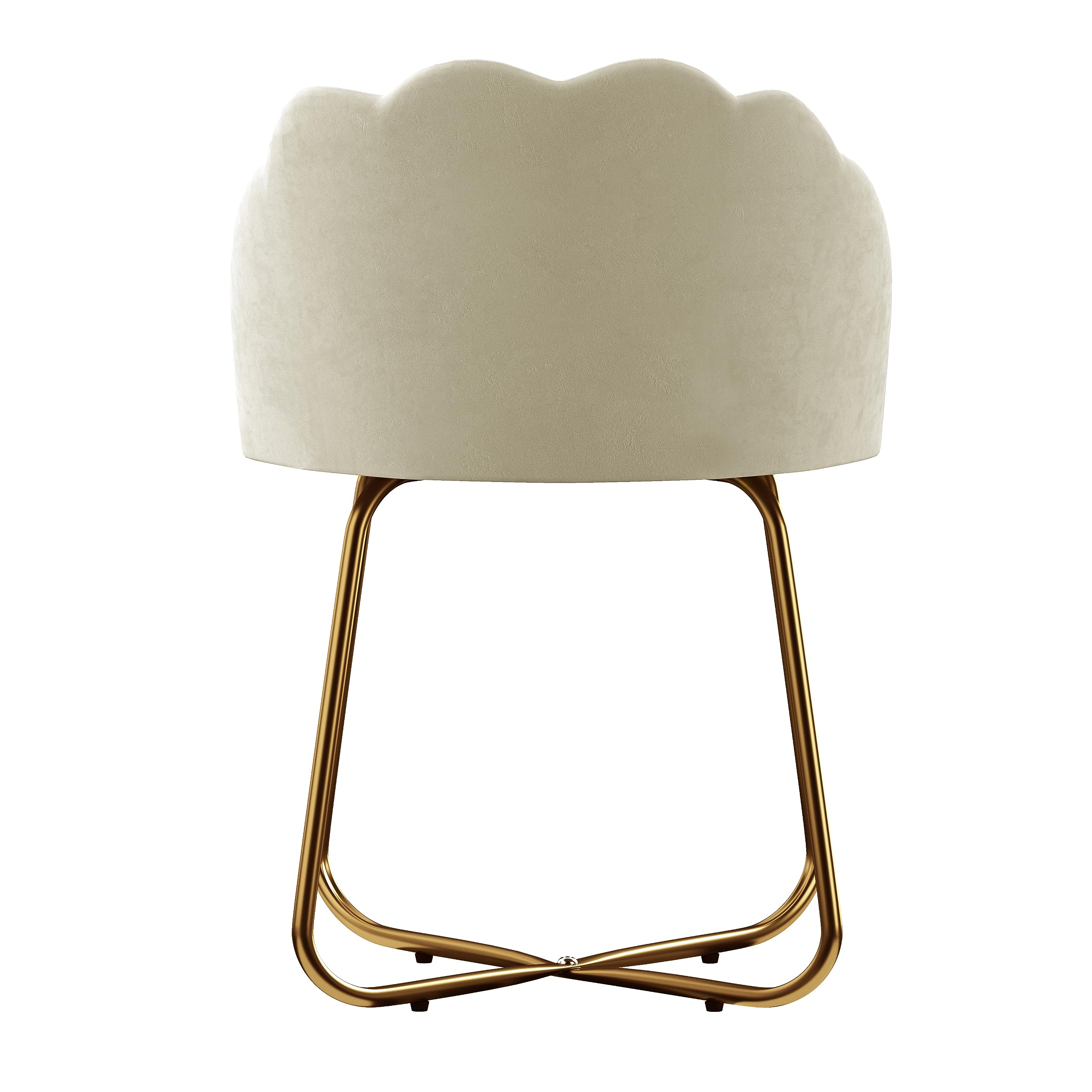 Hillsdale Catalina Vanity Stool for Make-up Rooms and Bathrooms, White