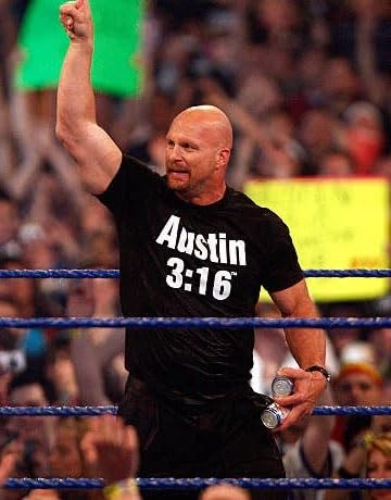WWE Stone Cold Steve Austin 3:16 Wrestling Adult T-Shirt(3XL, 3:16)