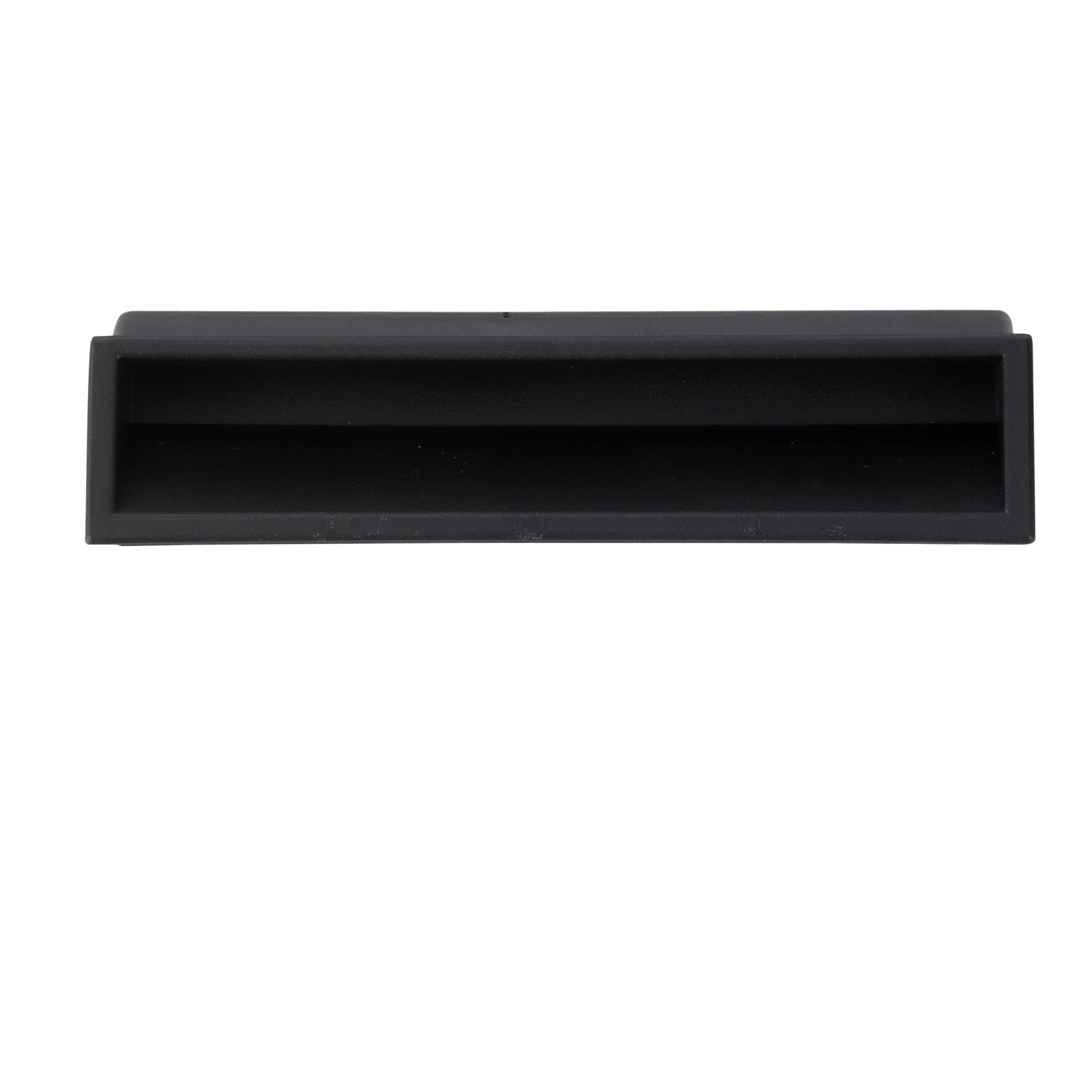 OCS Parts 7" Black Thermoplastic Replacement Recessed Door Pull for Commercial Ovens, Food Warmers, Coolers, Freezers, and Food Prep Tables