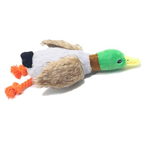 Pet Dog Squeaky Toy for Small Medium Large Dogs Chewing Plush Toy Simulation Wild Duck Interactive Toy