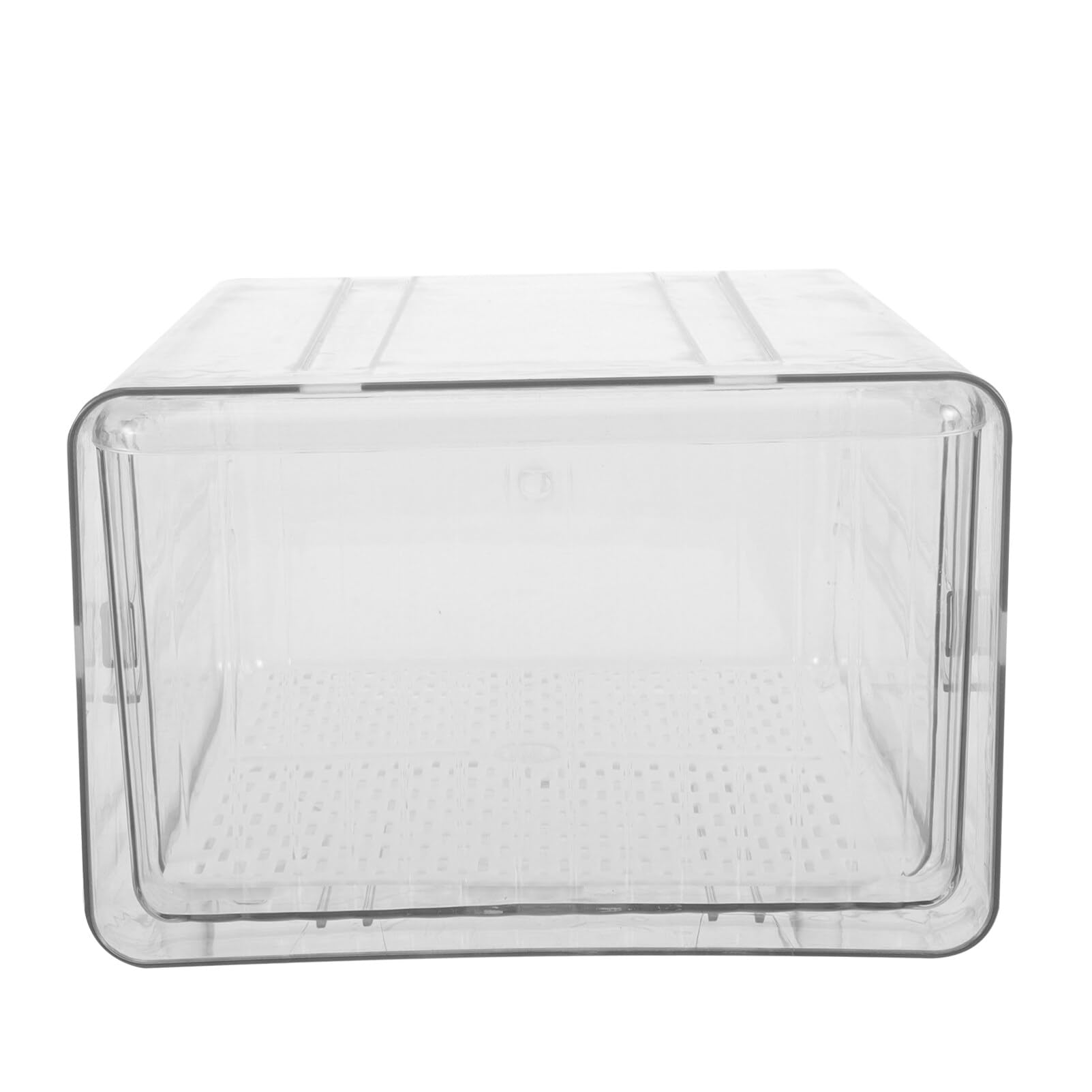 Angoily Refrigerator Storage Box Stackable Storage Drawers Refrigerator Storage Bin Drawer Refrigerator Organizer Bin Drawer Stackable Storage Bin Drawer Superimposed Crisper Plastic