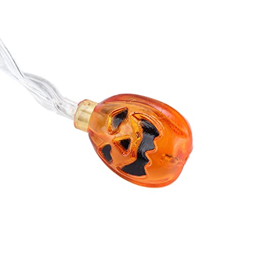 Halloween Lights 3D Acrylic Pumpkin Lantern String Lights Battery Powered Holiday Lights for Halloween Party Indoor Fall Outdoor Harvest Thanksgiving Halloween Decorations