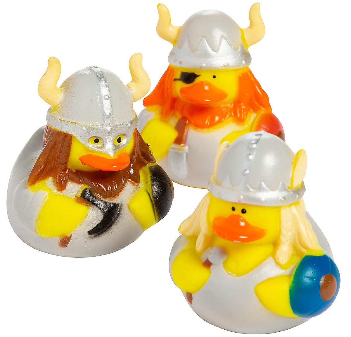 Viking Rubber Ducks - 12 Unique Rubber Duckies for Medieval Themed Party Supplies, Viking Decorations Party, Knight Party Theme, Funny Rubber Ducks for Jeep Ducking, Novelty Character Rubber Ducks