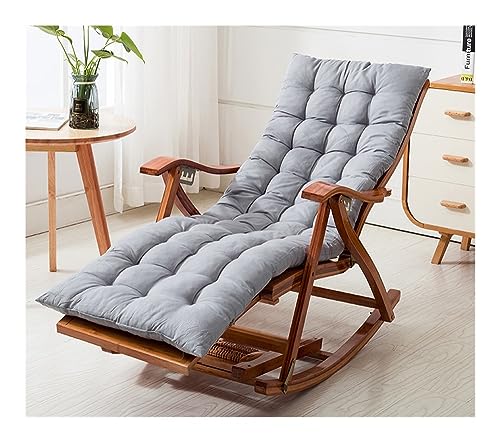 Zero Gravity Chair Lounge Chair Bamboo Recliner Wood Lounge Chair Folding Lunch Break Zero Gravity Relax Neck Pillow for Leisure Garden Folding Recliner Chair Patio Lounge Chair (Color : E+Cushion)
