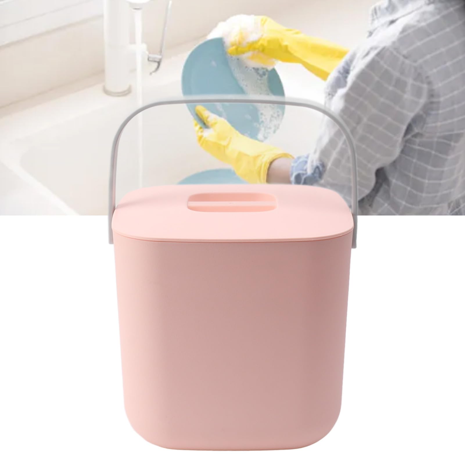 Portable Dishwasher Countertop, Mini Dishwasher 18W 8.5V 2A 2000mah Bucket Dishwasher for Dishware Fruit Vegetable for Home Apartment Kitchen Restaurant Office ()
