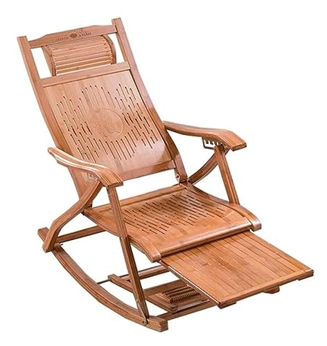 Zero Gravity Chair Lounge Chair Outdoor Lounge Chair Folding Rocking Chair Deck Chair Bamboo Chair Garden Lounger Nap Chair Backrest Armchair Recliner Folding Recliner Chair Patio Lounge Chair ( Color