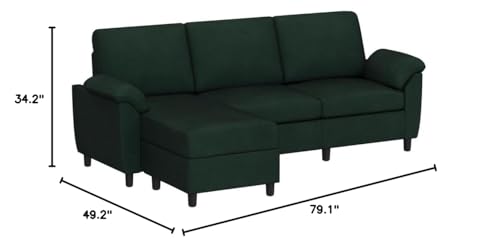 Vongrasig 79" Convertible Sectional Sofa Couch