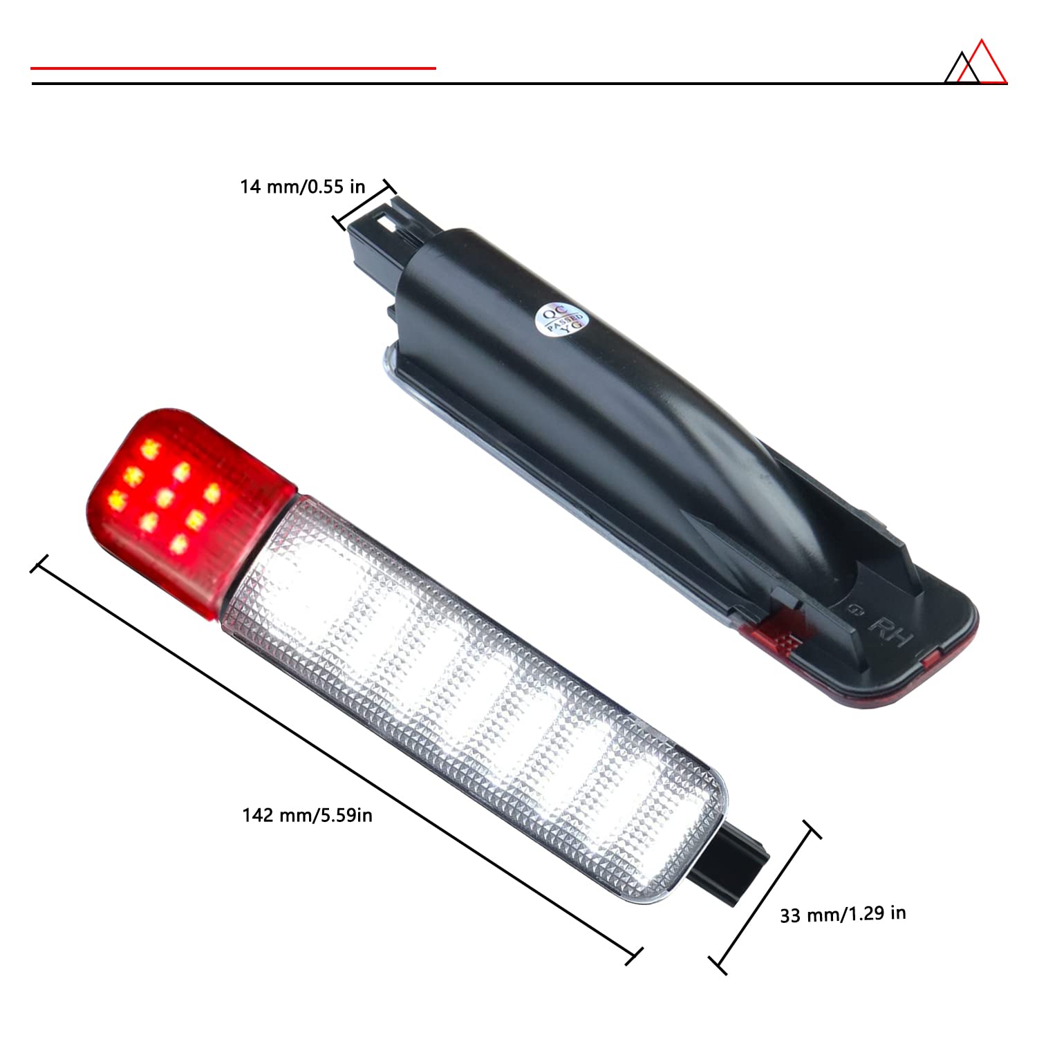 GZZTORES 4PCS Led Doors Panel Light Interior Courtesy Lights Compatible with Chevy Silverado GMC C/K,Sierra 1500 2500 3500, Suburban, Avalanche, Hum-mer H2 Yukon