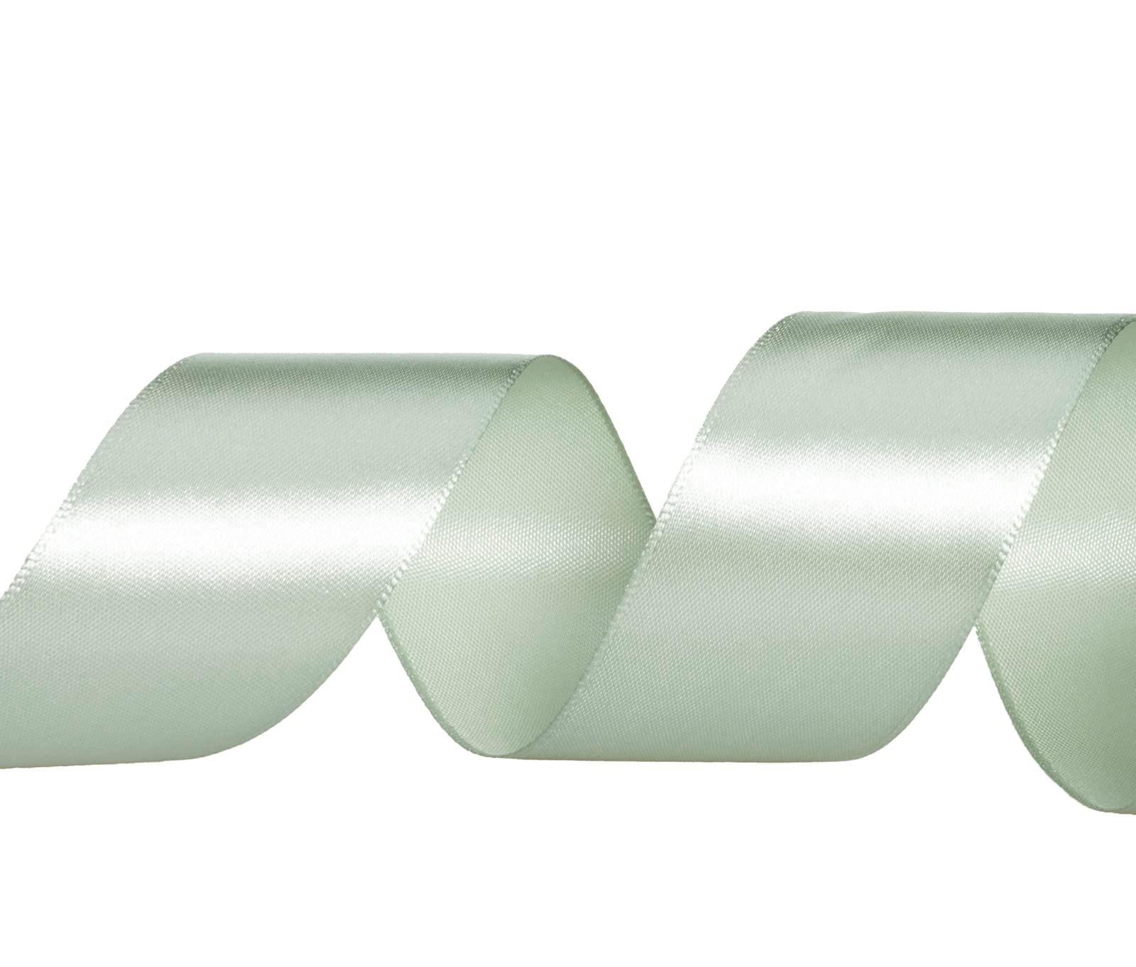 ATRBB 25 Yards 1-1/2 inch Wide Satin Ribbon Perfect for Wedding,Handmade Bows and Gift Wrapping(Sage Green)