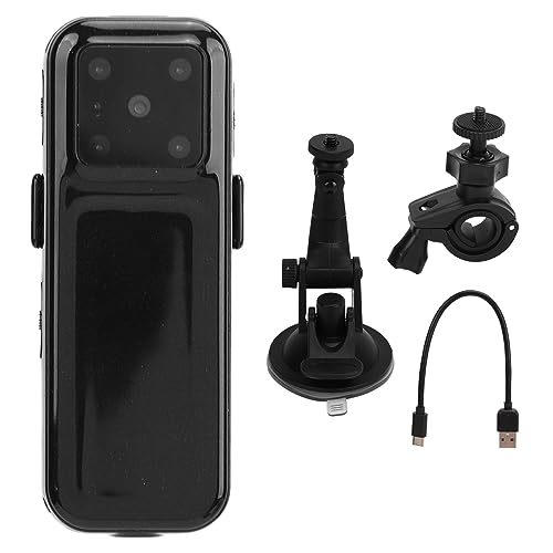 Kadimendium WiFi Sports Camera, Wearable Camera 1080P One Button Operation with Suction Cup for Video Shooting