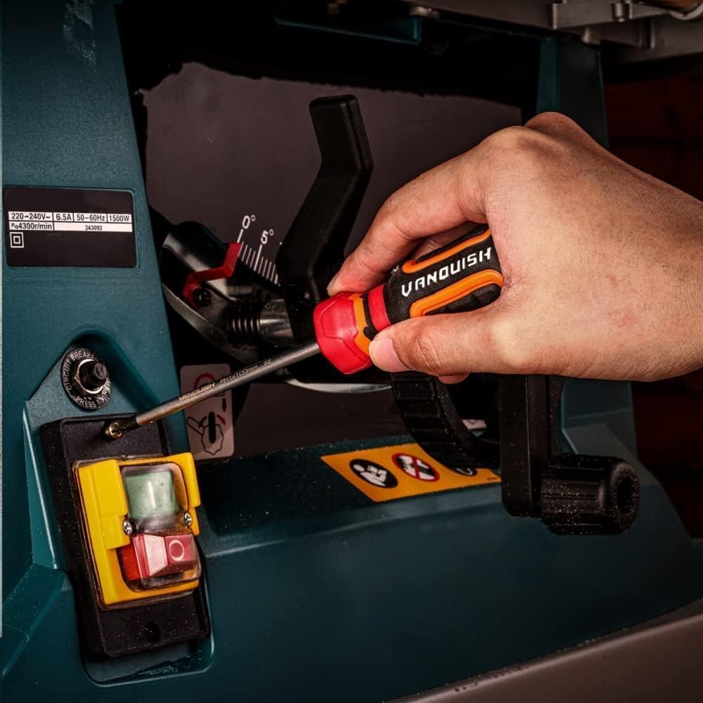 VANQUISH Pieces Magnetic Screwdriver Set, Slotted and Phillips Tips, Tool Set for Home (6-Pieces)