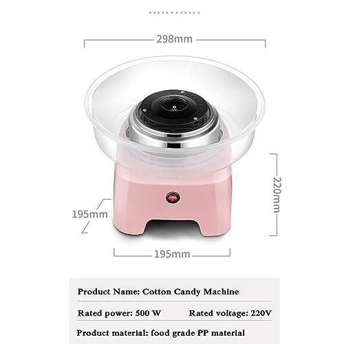LOTIKS Cotton Candy Machine Children's Home Automatic Fancy Wiredrawing Mini Color Granulated Sugar Hand-Made Cotton Candy Machine(Blue)