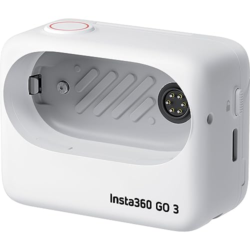 Insta360 GO 3 64GB Tiny Mighty Action Camera, Weighs 35g, Waterproof, Stabilization, POV Capture, with Charge Case and Wearable Camera Accessories + Mount Adapter + 50-in-1 Accessory Kit