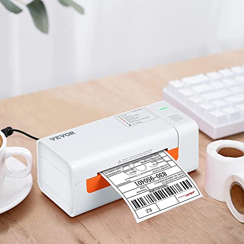 VEVOR Thermal Label Printer, Shipping Label Printer for 4"x6" Labels, USB Connection & Auto Label Recognition, Support Windows/MacOS/Linux/Chromebook, Compatible w/Amazon, Ebay, Etsy, UPS,etc