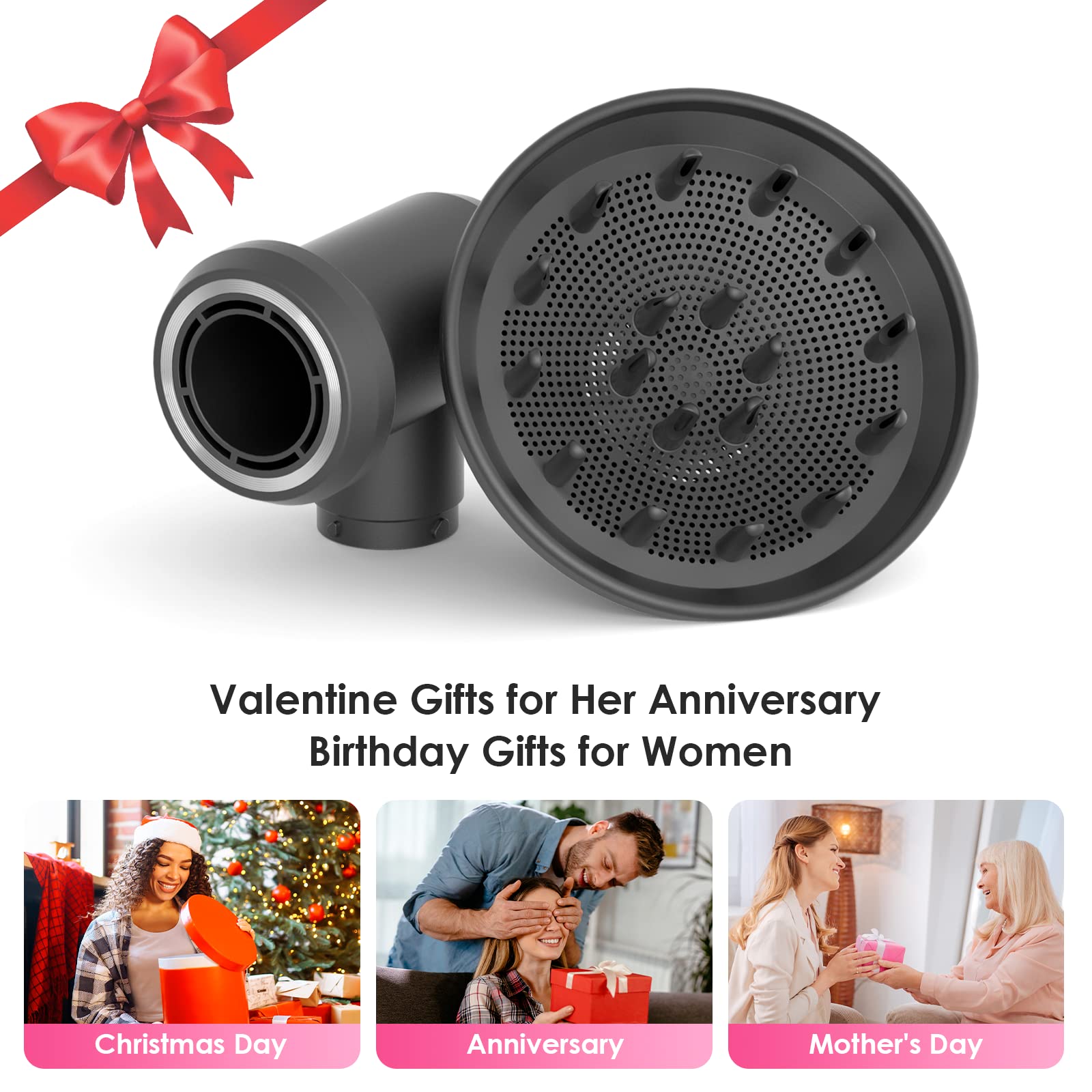 ENERIDEA Diffuser and Adaptor Compatible with Dyson Airwrap,Attachments for Airwrap Styler Converting Blow Dryer Combination,Gifts for Women