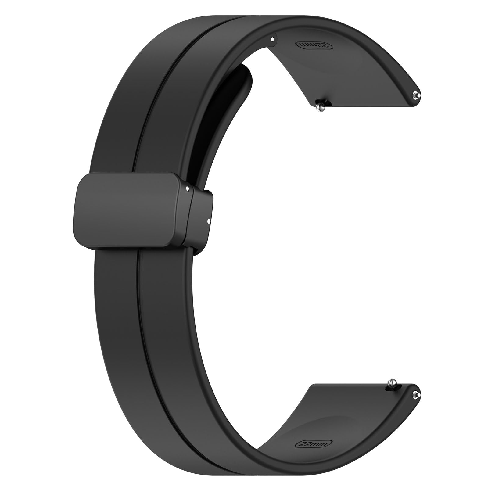 MOTONG Compatible with Huawei Watch 4 Replacement Band 22mm Replacement Wrist Watch Strap Band Compatible with Huawei Watch 4/4 Pro/Watch Ultimate(Silicone Black)