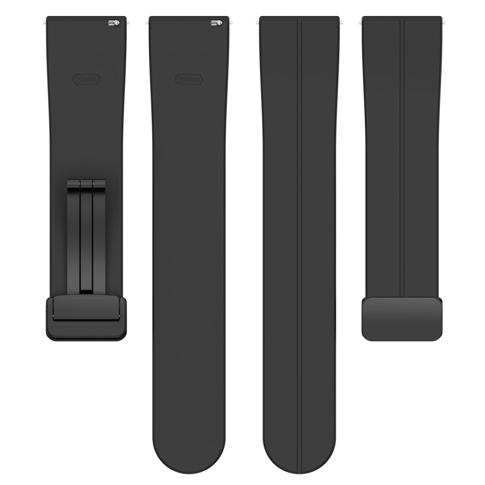 MOTONG Compatible with Huawei Watch 4 Replacement Band 22mm Replacement Wrist Watch Strap Band Compatible with Huawei Watch 4/4 Pro/Watch Ultimate(Silicone Black)