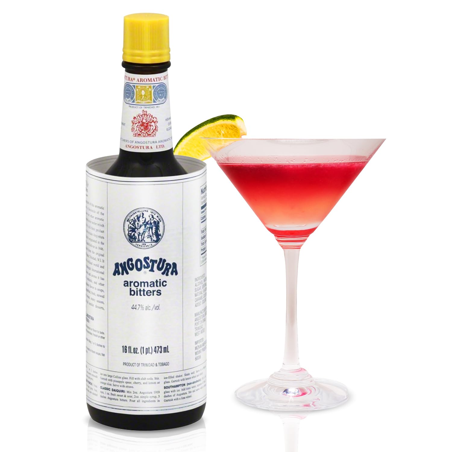 Angostura Bitters 16 oz - Angostura Bitters for Cocktails โ Old Fashioned Cocktail Bitters Bar Essential for Drinks and Culinary Recipes with Parkway Distributors Ship Safe Bag