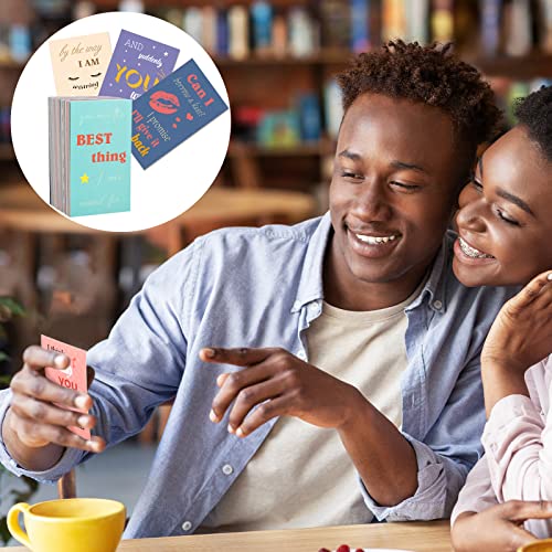 120 Pieces Romantic Lunch Box Notes Love Notes for Him Her Mini Valentines Day Cards for Husband Wife 2 x 3.5 Inch Inspirational Design Lunchbox Notes for Adults Beloved Ones, 30 Styles