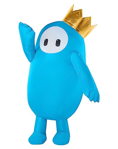 Spirit Halloween Fall Guys Kids Blue Inflatable Costume | Gaming Costumes | Funny Costumes | Fan Operated