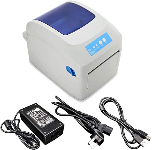 Shipping Label Printer, Barcode Thermal Direct Printer for Amazon Ebay PayPal Etsy Shopify Shipstation Stamps.com Ups USPS FedEx DHL, 4x6 inch with 350 Labels Not for Mac