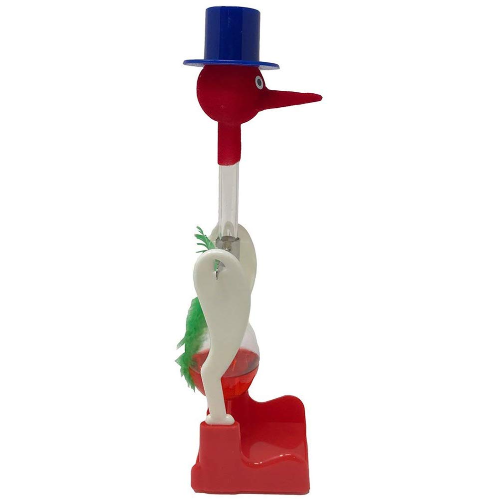 Ozgkee Non Stop Liquid Drinking Glass Bird Funny Duck Drink Water Desk Toy (Blue)