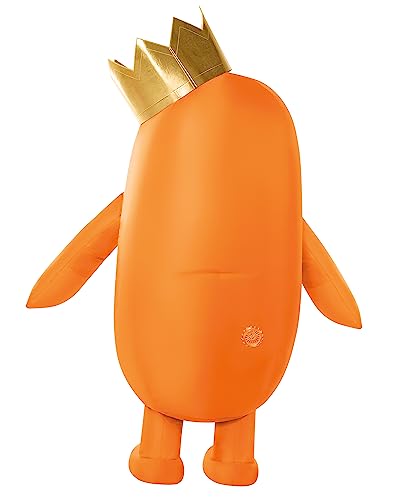 Spirit Halloween Fall Guys Kids Orange Inflatable Costume | Gaming Costumes | Funny Costumes | Fan Operated