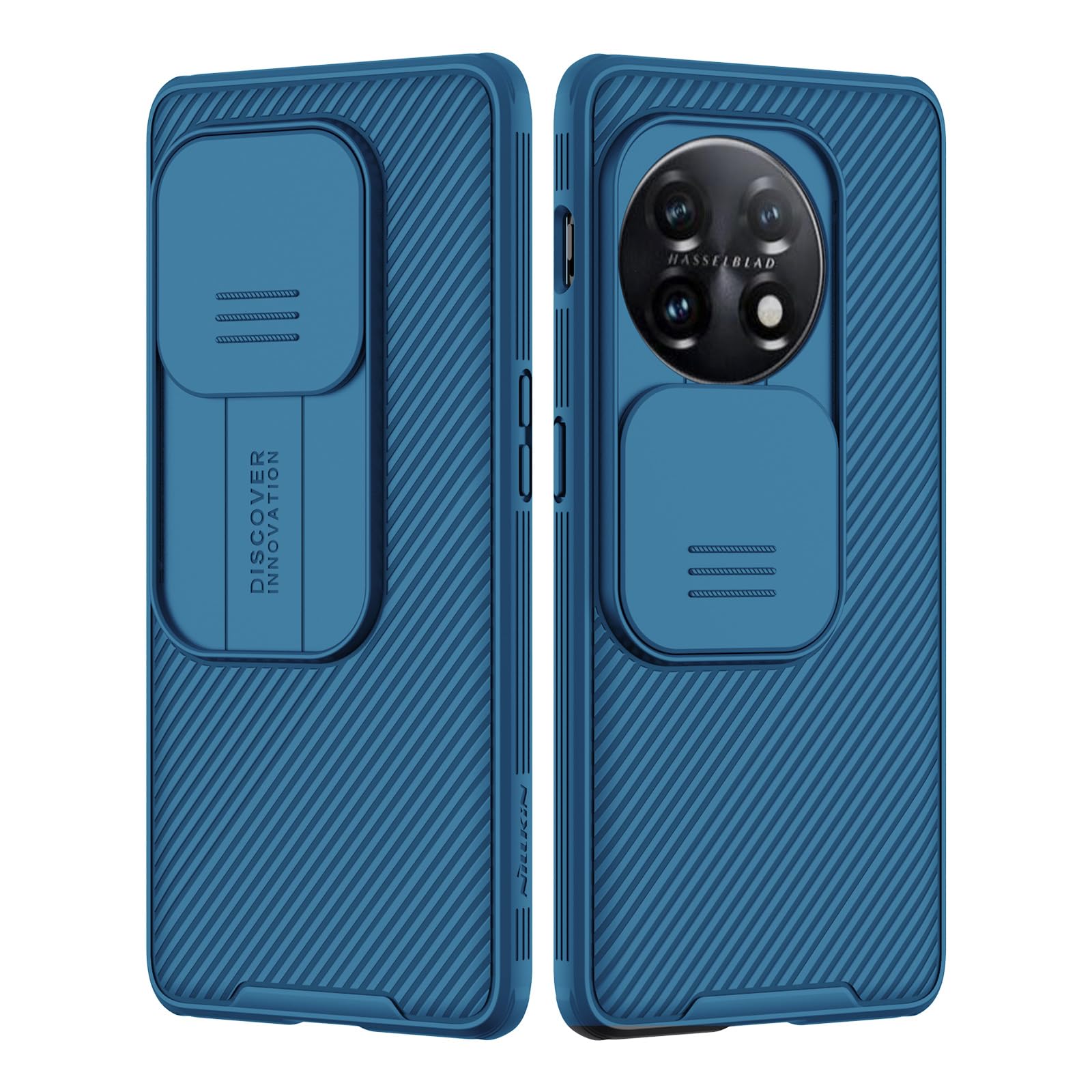 Nillkin OnePlus 11 5G Case - CamShield Pro Case with Slide Camera Cover, Slim Fit Thin Shockproof Cover for OnePlus 11 2023 - Blue