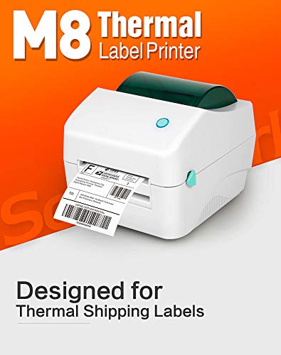 Fangtek Shipping Label Printer - Direct Thermal High Speed Printer - Compatible with Amazon, Ebay, Etsy, Shopify - 4×6 Label Printer & Multifunctional Printing