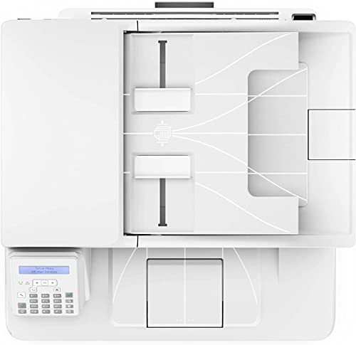 HP Laserjet Pro MFP M227fdn All-in-One NFC Ethernet Monochrome Laser Printer, White - Print Scan Copy Fax - 30 ppm, 1200 x 1200 dpi, 8.5 x 14, 35-Sheet ADF, Auto 2-Sided Printing, Cbmou Printer Cable