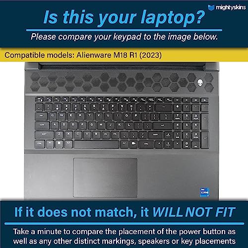 MightySkins Skin Compatible with Alienware M18 R1 (2023) Full Wrap Kit - Solid Blush | Protective, Durable, and Unique Vinyl Decal wrap Cover | Easy to Apply & Change Styles | Made in The USA