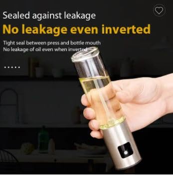 Vegetable Oil Spray Bottle - Glass - Use Olive Oil, Canola Oil, Soybean Oil, and More! 100 ML Bottle.