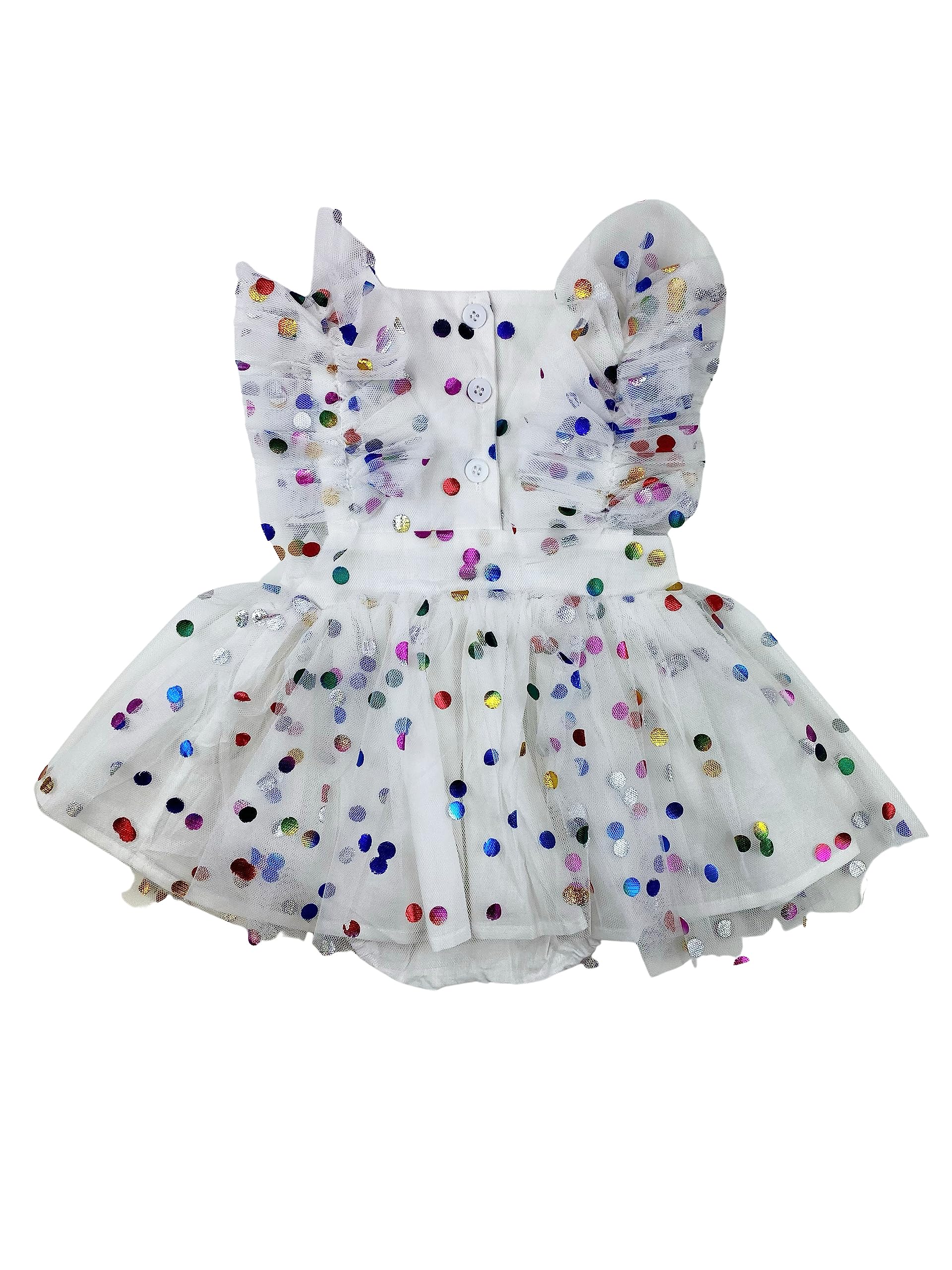 Baby Toddler Polka Dot Tulle Party Dress (as1, Age, 12_Months)