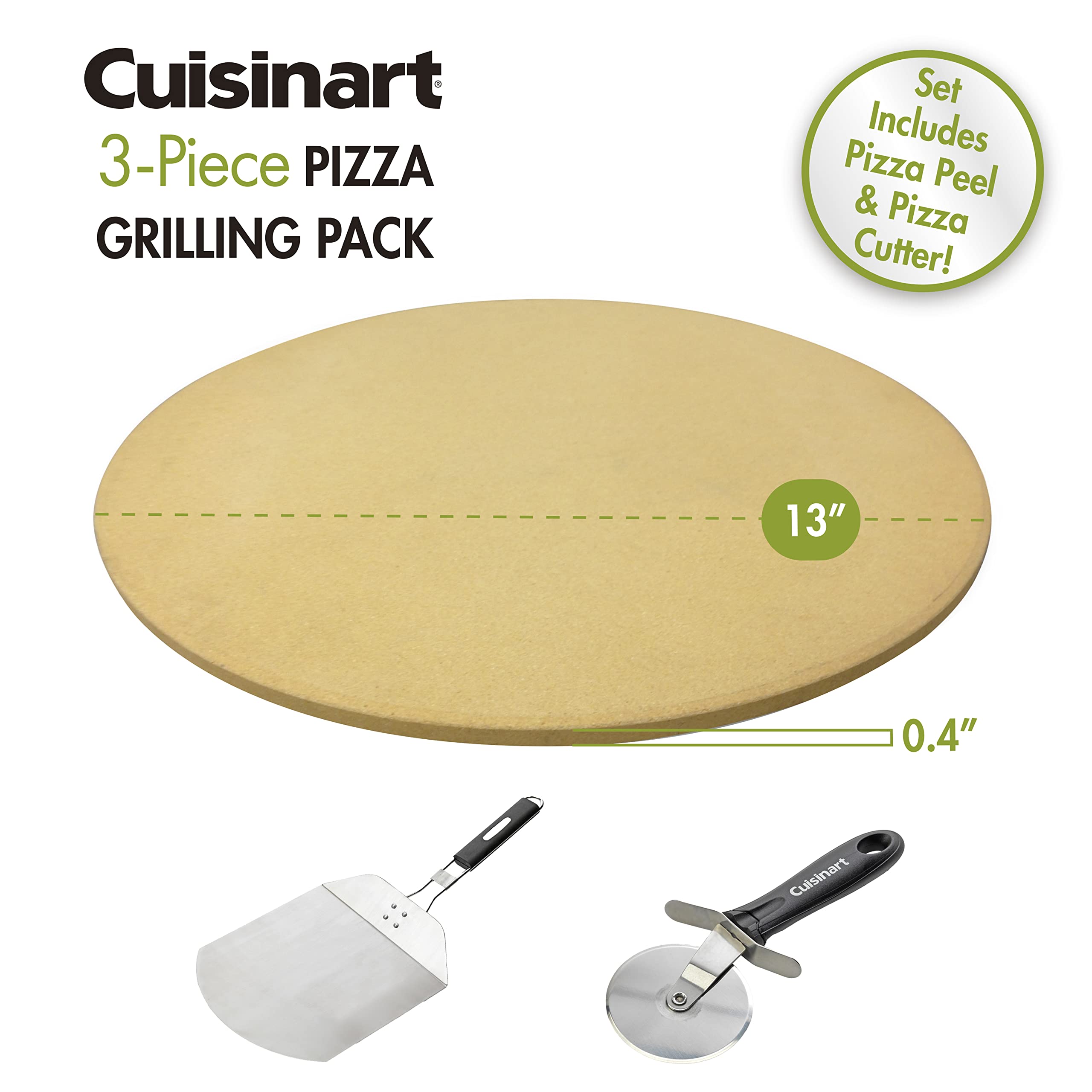 Cuisinart Pizza Grilling Set with Grilling Prep and Serve Trays