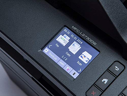 Brother MFC-L27 30DW Compact Wireless Monochrome All-in-One Laser Printer - Print Copy Scan Fax - Mobile Printing - Auto Duplex Printing - 50 Sheets ADF - Up to 36 ppm - 2.7" Touchscreen + HDMI Cable