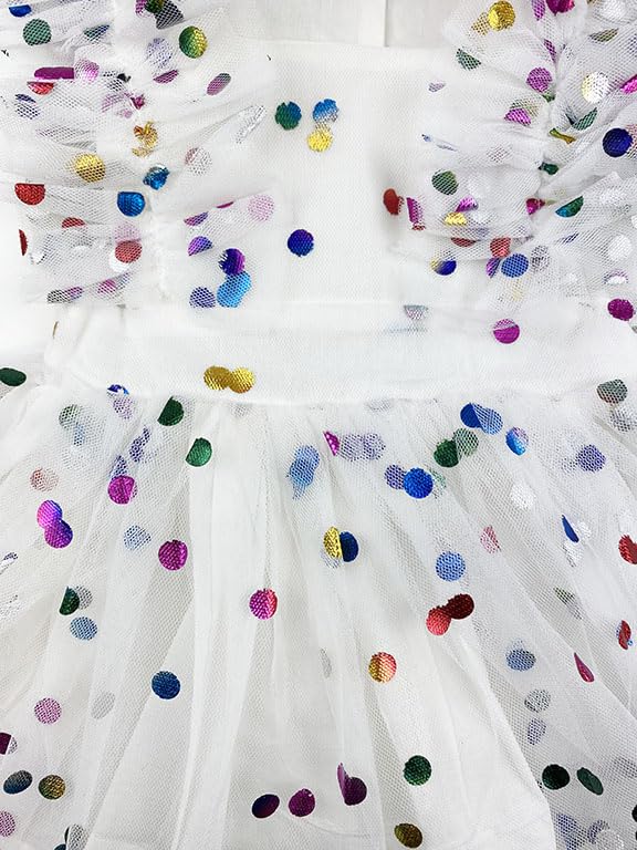 Baby Toddler Polka Dot Tulle Party Dress (as1, Age, 12_Months)