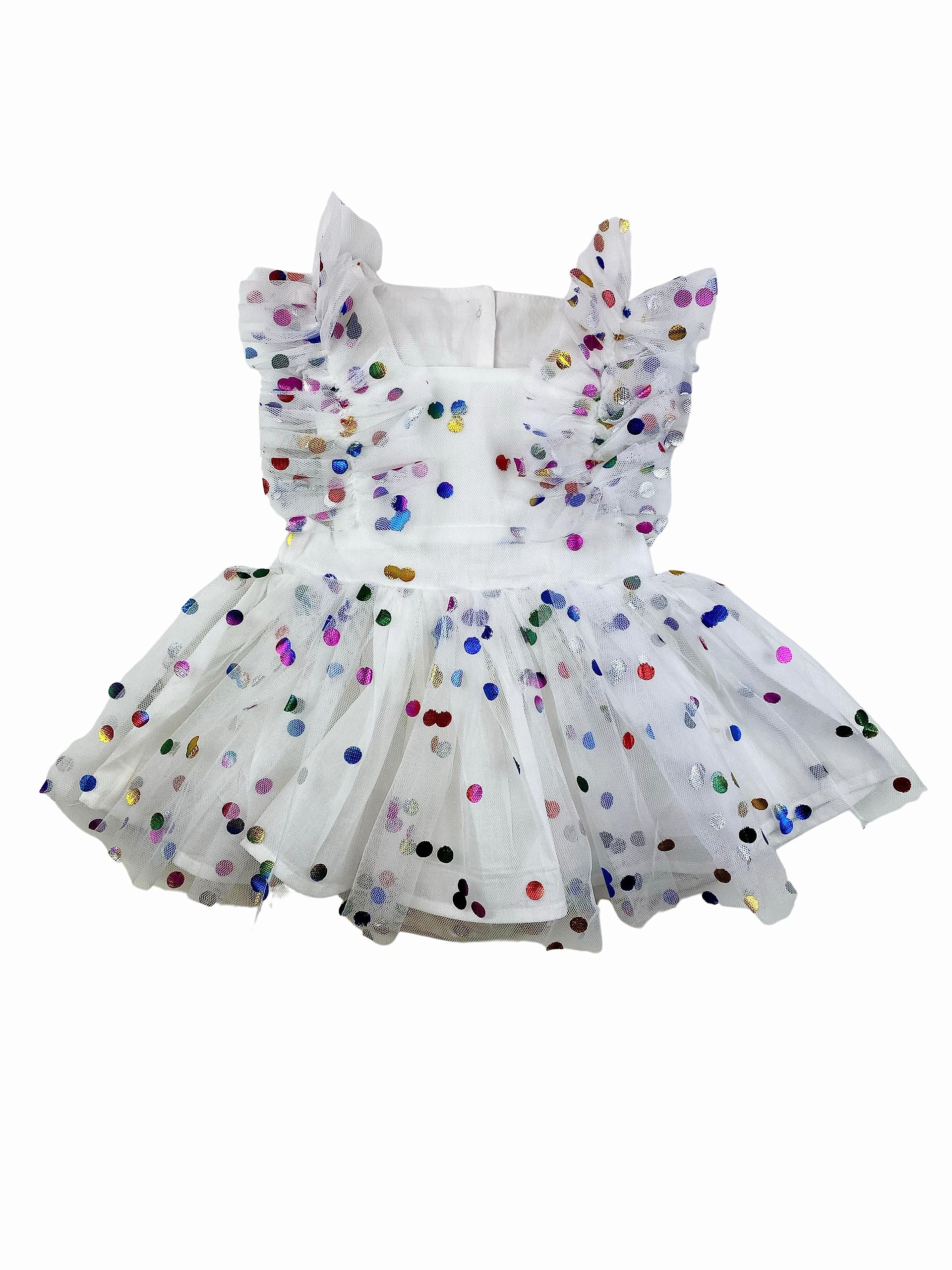 Baby Toddler Polka Dot Tulle Party Dress (as1, Age, 12_Months)