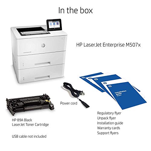 HP Laserjet Enterprise M507dn with One-Year, Next-Business Day, Onsite Warranty (1PV87A) (Renewed)